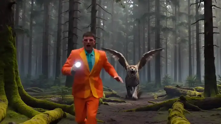AI Beast Chase Amazon Video Generator | glima.ai